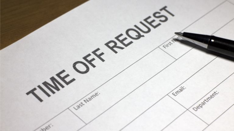 Employee Time Off Request Form Template for Restaurants