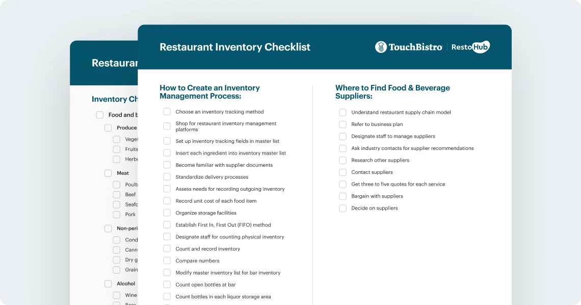 Restaurant Inventory Checklist [Free Download]