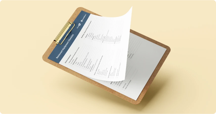 Restaurant Equipment Checklist