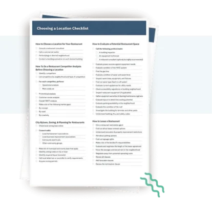 Checklist: Choosing a Restaurant Location