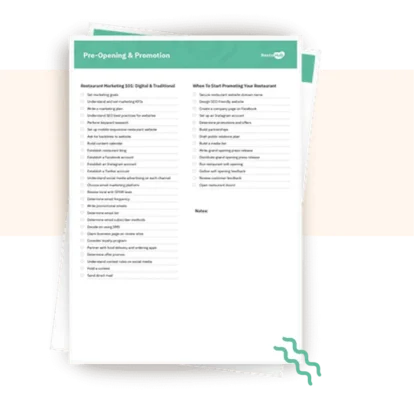 Restaurant Launch Promotion Checklist